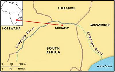 Limpopo River Africa Map